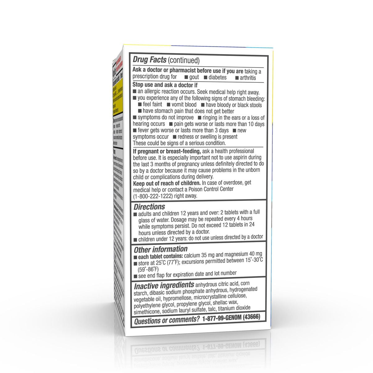 Bufferin Buffered Aspirin 325 mg, Coated Tablets. 130.0 ea - 3-Pack